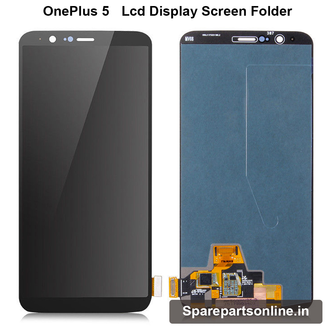 OnePlus 5T Black Lcd Screen Display with Digitizer Folder Combo ...