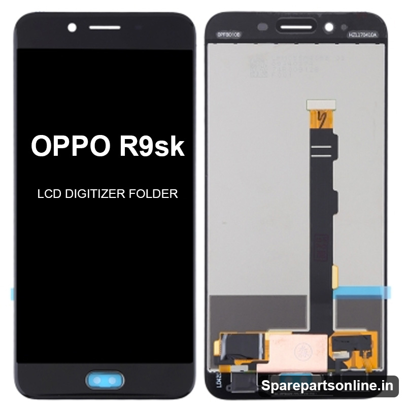 Oppo R9sk Black Lcd Display Screen Combo Folder Digitizer Glass Module ...