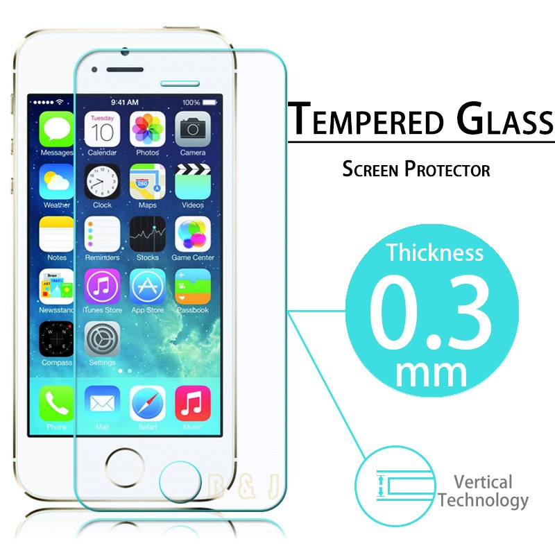 For Apple iPhone XS Max XR X 8 7 6S 6 Plus 5S 4S Screen Guard Tempered ...