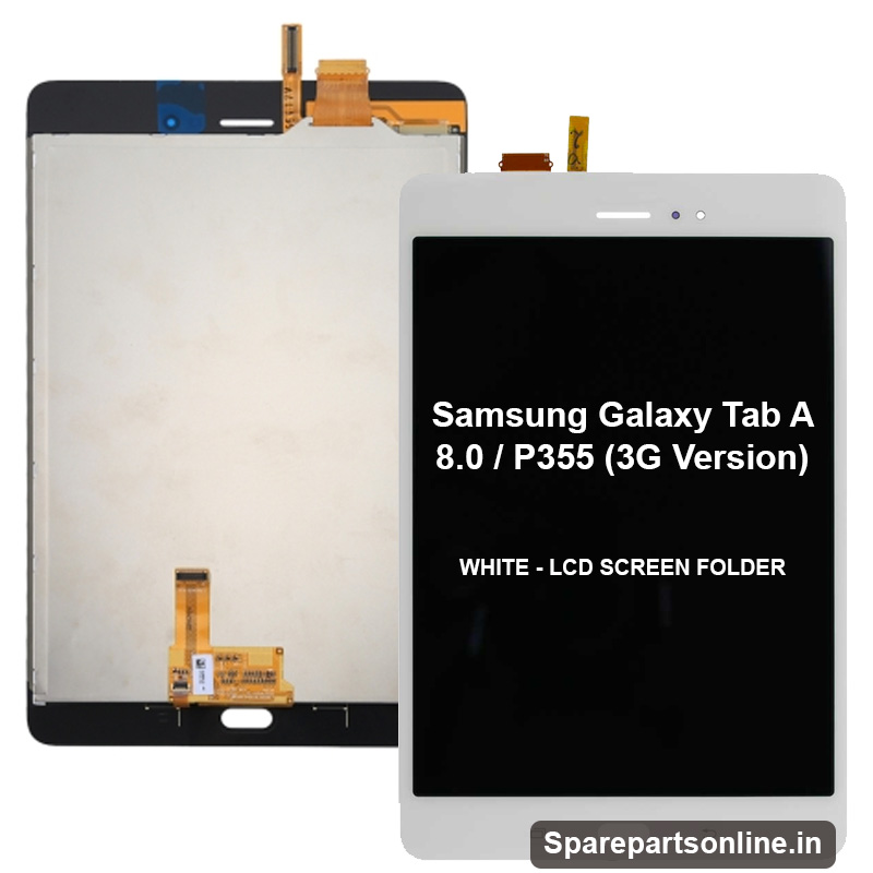 Samsung Galaxy Tab A 8.0 P355 (3G Version) White Folder Display Lcd ...