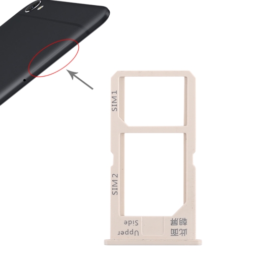 Vivo Y55 Gold Sim Card Tray Trolley | Sparepartsonline.in